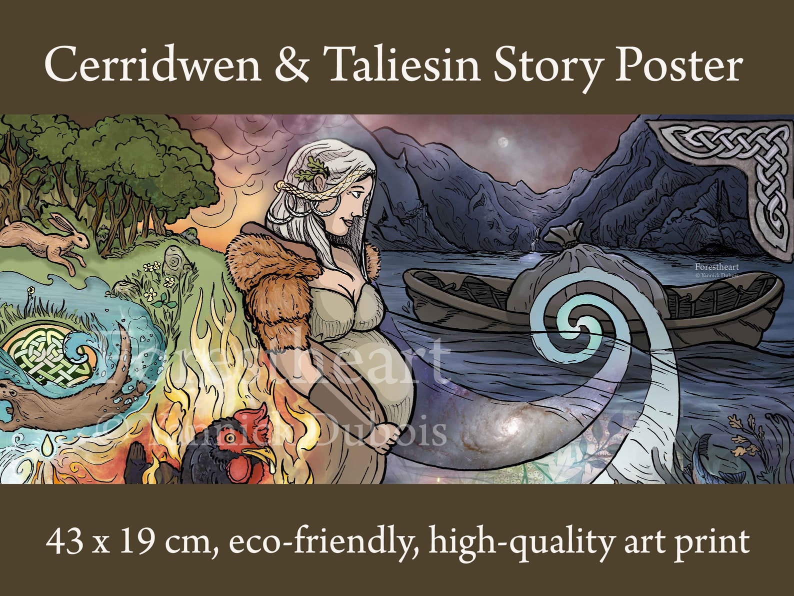 Cerridwen Taliesin Story Poster Celtic Awen Welsh - Etsy