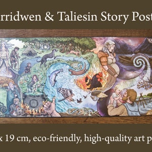 Cerridwen Taliesin Story Poster, Celtic, Awen, Welsh Mythology ...