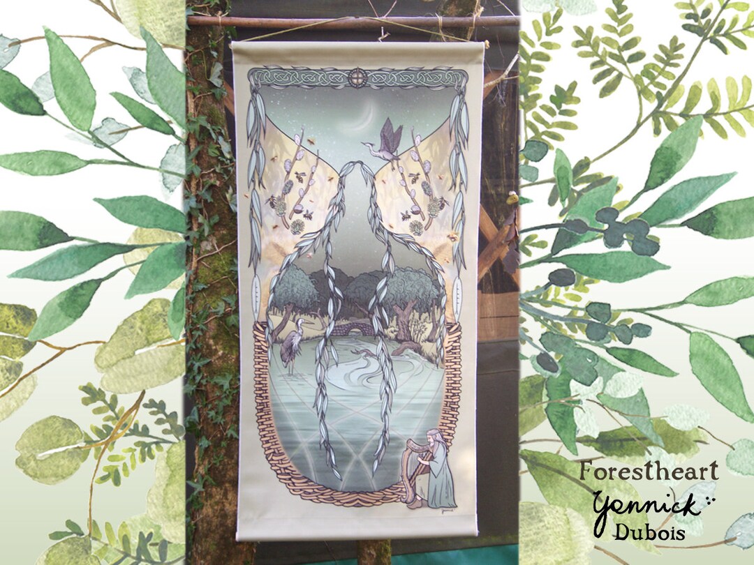 Willow Tree, Tree Wisdom Banner Wall-hanging, 100 X 50 Cm, Ecofriendly ...