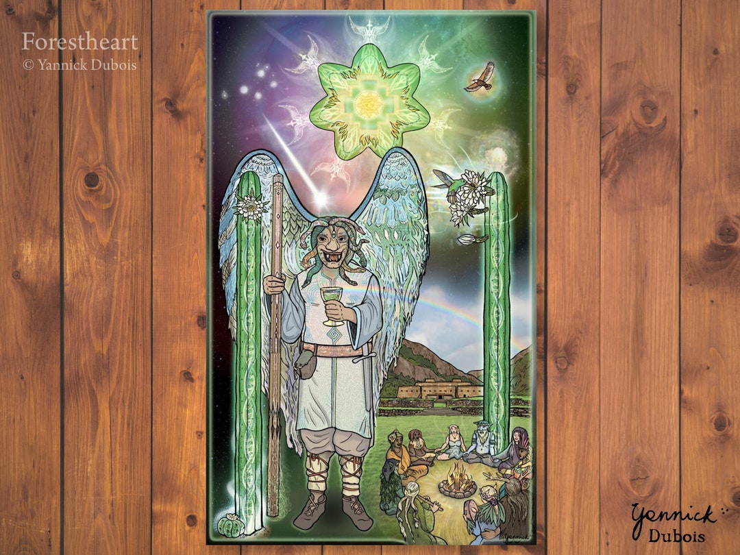 San Pedro Cactus Art Print, Trichocereus, Huachuma, Wachuma, Plant ...