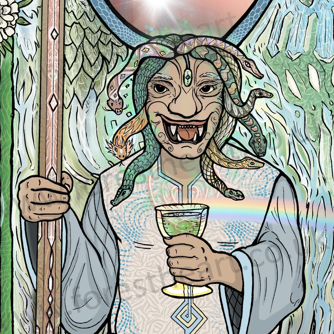 San Pedro Cactus Art Print Trichocereus Huachuma Wachuma - Etsy