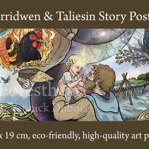 Cerridwen Taliesin Story Poster, Celtic, Awen, Welsh Mythology ...