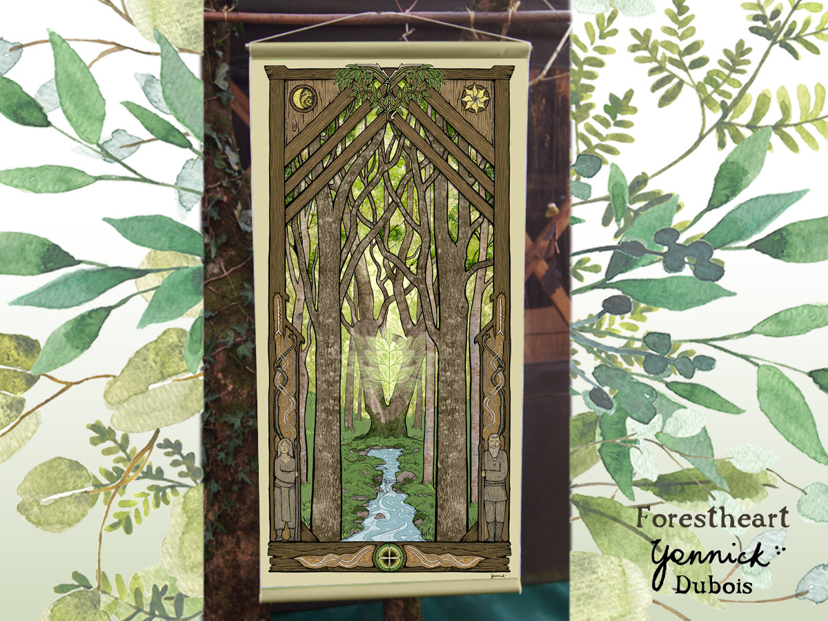 Ash Tree, Tree Wisdom Banner Wall-hanging, 100 X 50 Cm, Eco-friendly ...