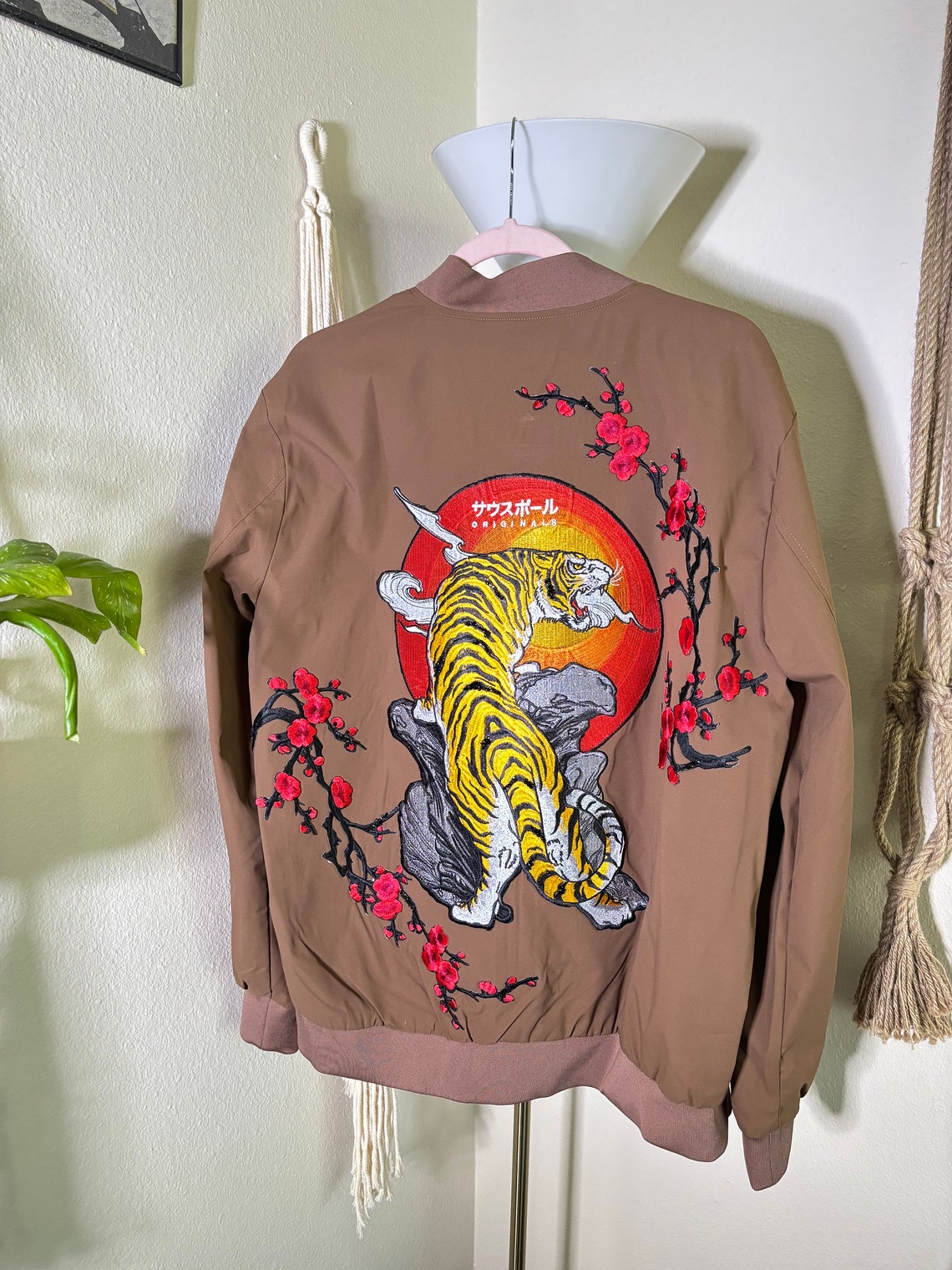 Men’s Embroidered Tiger Japanese Style Bomber Jacket Gift Birthday - Etsy