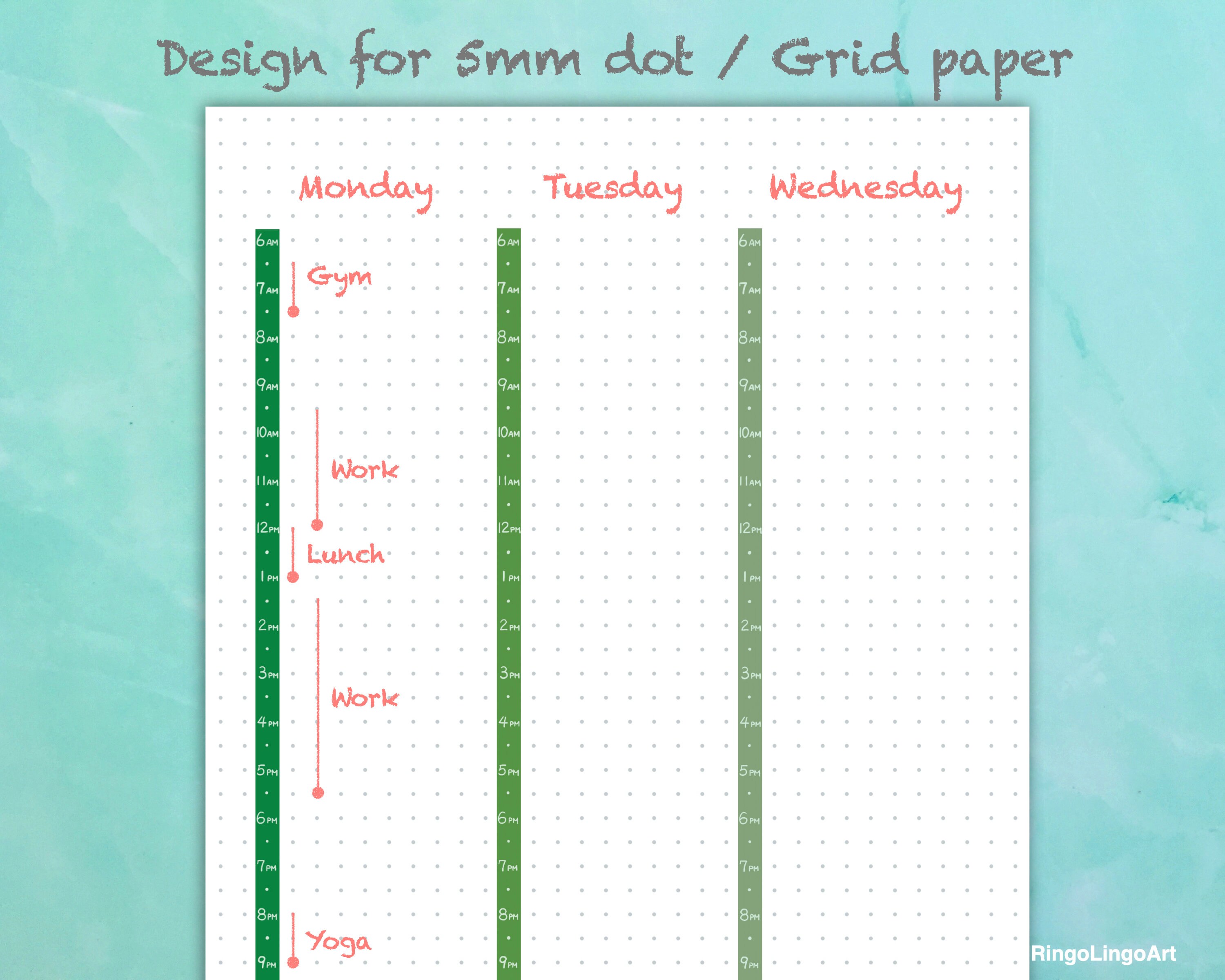 Timeline Stickers / Hourly Log Stickers / Daily Hour Strip - Etsy UK