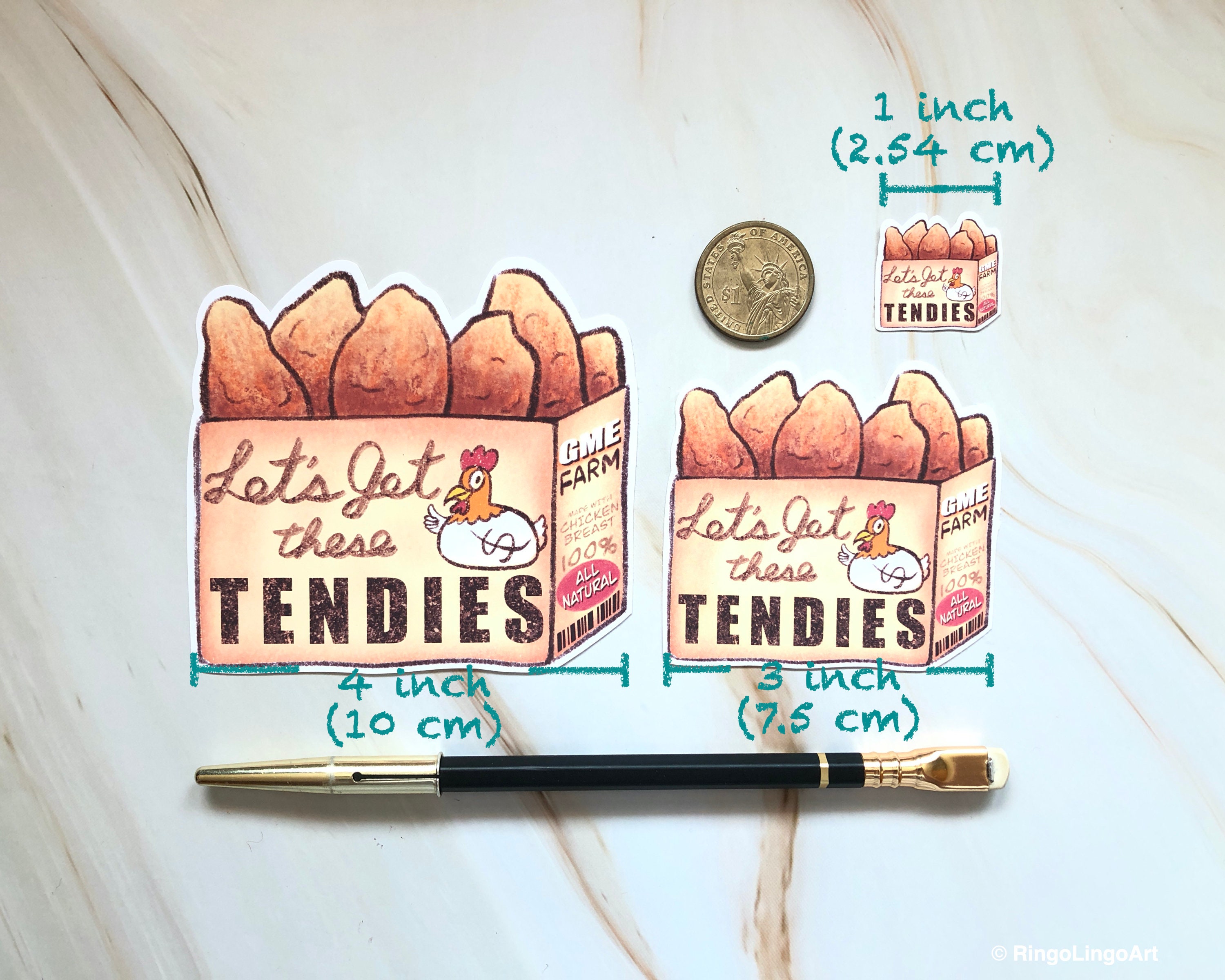 Let's Get These TENDIES Stickers / Meme Stickers / WSB - Etsy