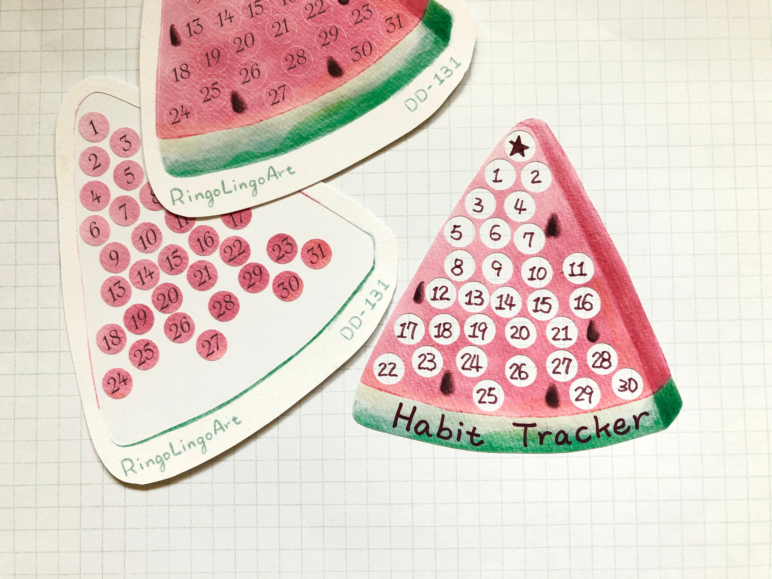 Datum Sticker / Datum Punkt Sticker / Habit Trackers / Planer | Etsy