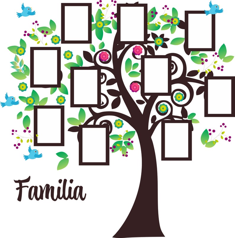 Digital Family Tree Design Ready to Print or Cut Into Cut Vinyl - Etsy