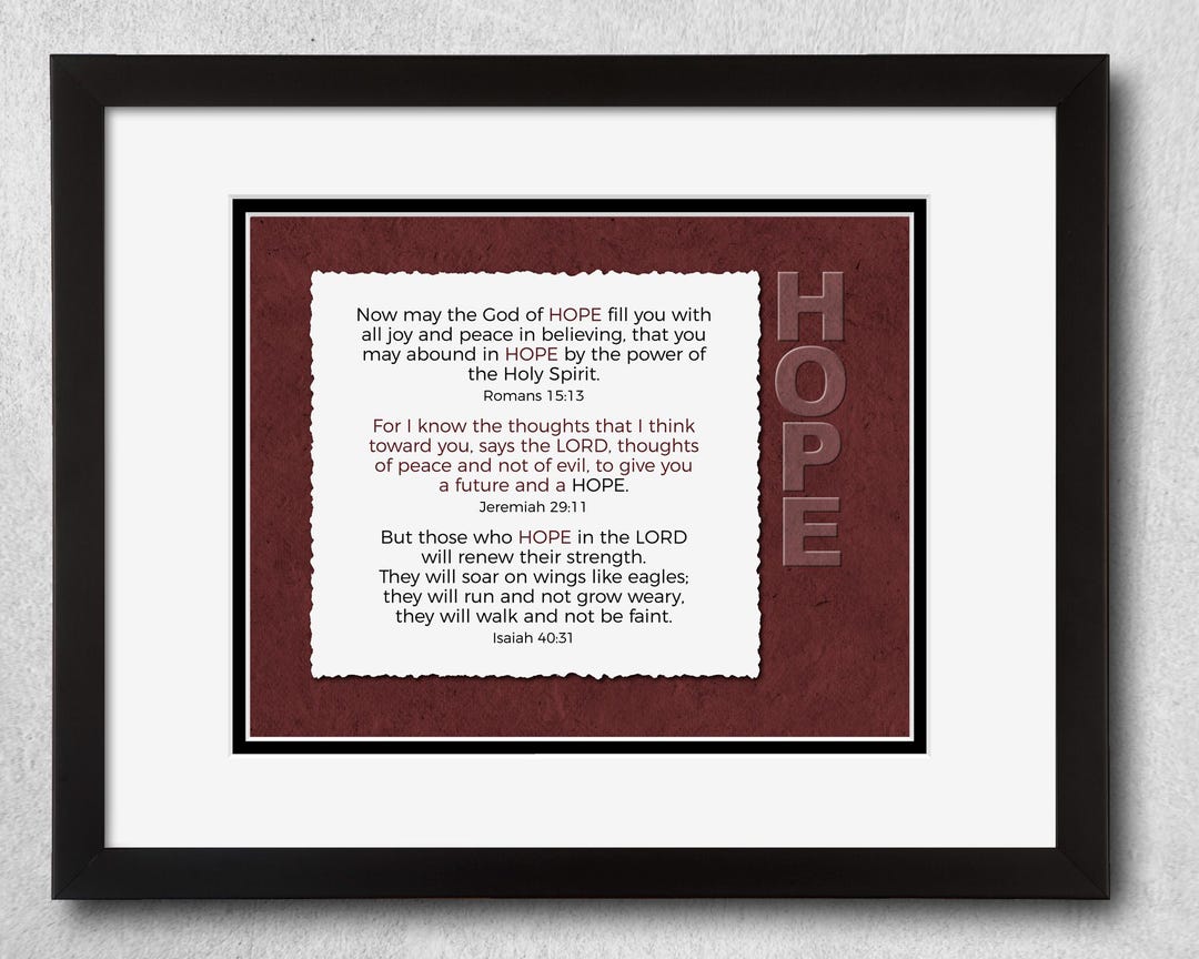 3 Inspired Verses on Hope Come Together in This Unique Design Available ...