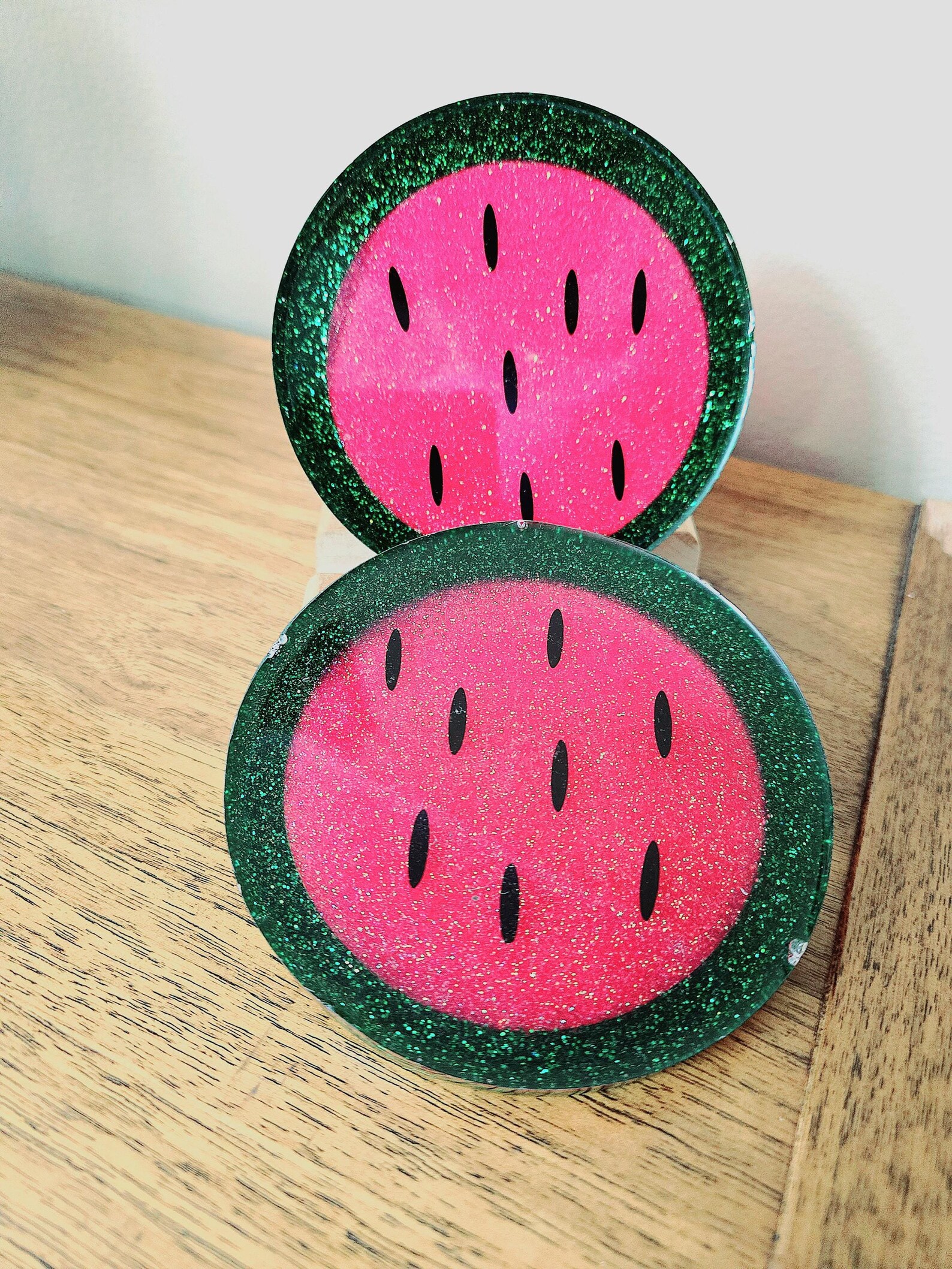 Watermelon Coasters Set of 2 - Etsy