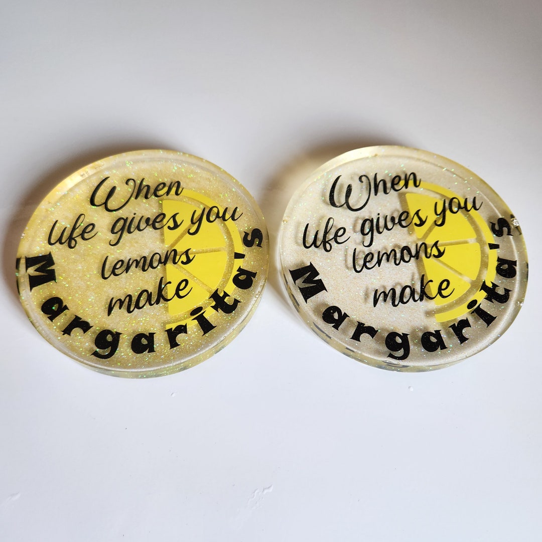 When Life Gives You Lemons Resin Coasters - Etsy