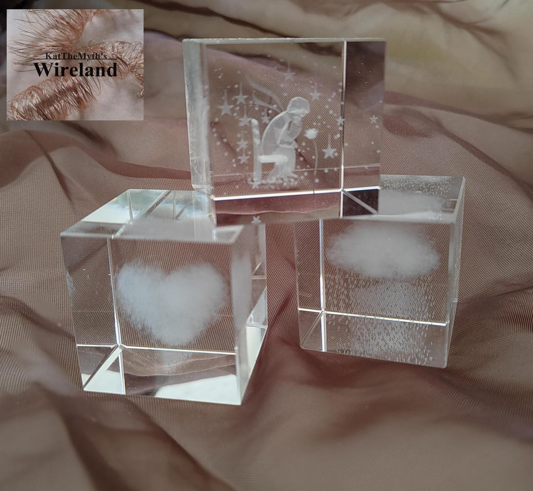 Crystal Cube With Engraving Memorial Days Cube Crystal Commemoration ...