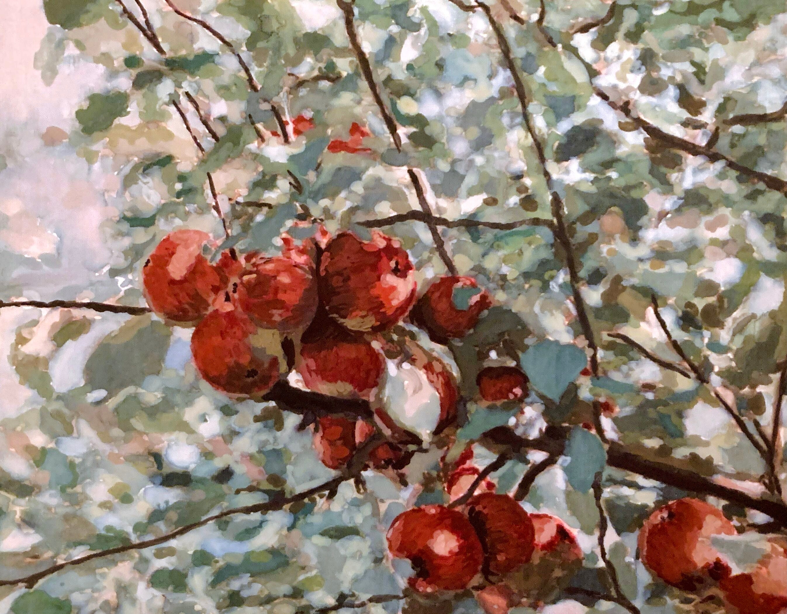 Simple Apple Tree Painting