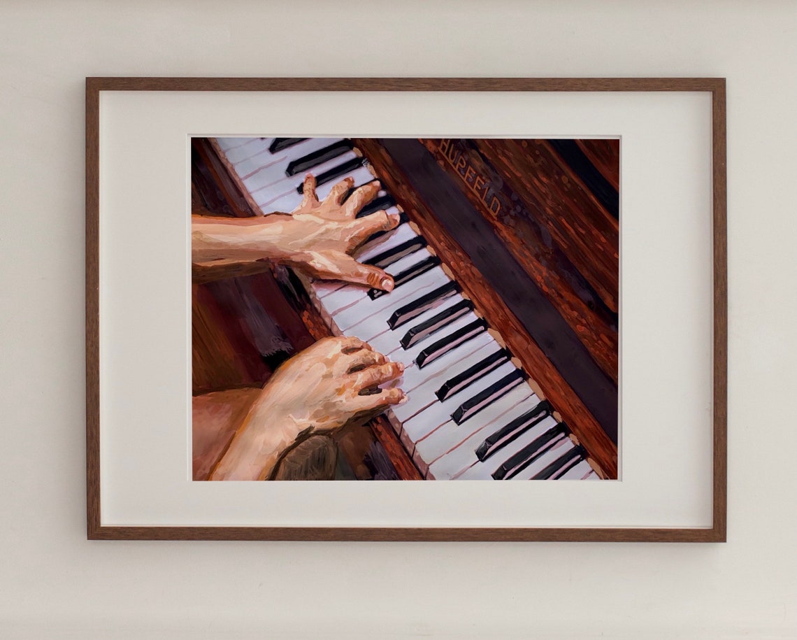 Piano Painting | Musician Artwork | Music Wall Art | Pianist Art Print ...
