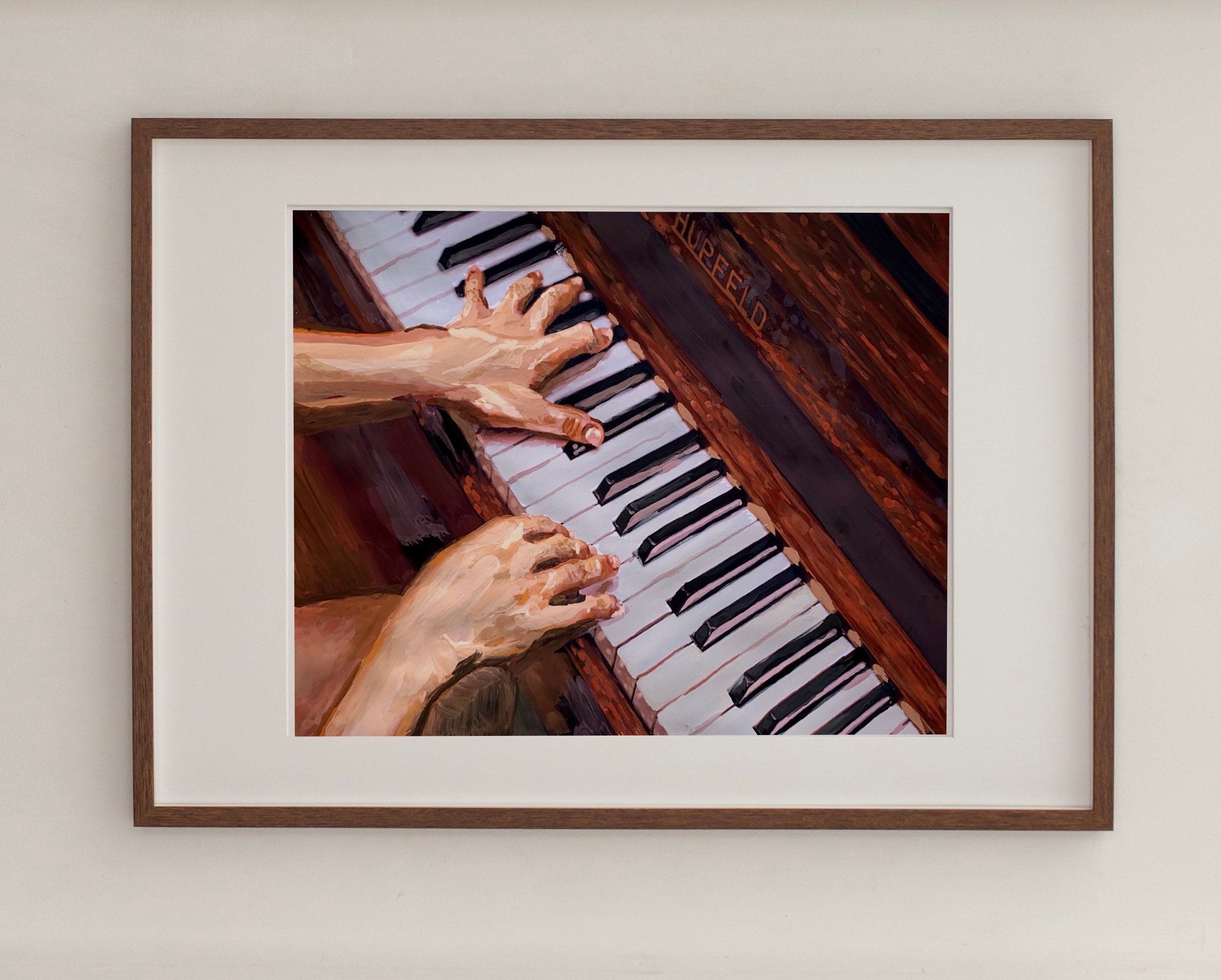 Piano Painting | Musician Artwork | Music Wall Art | Pianist Art Print ...