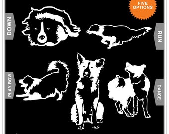 Border Collie Car Decal | Etsy