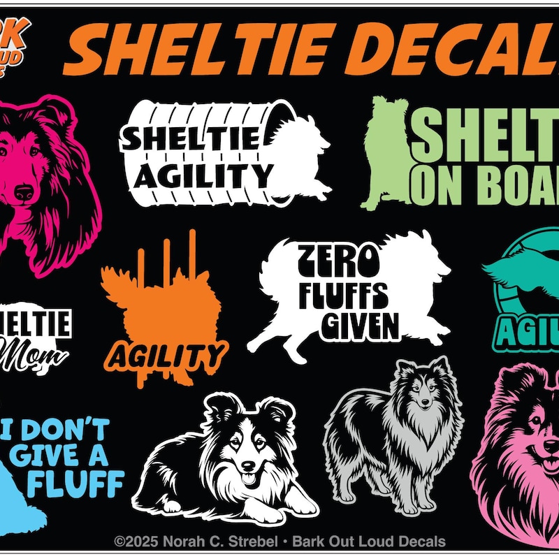 Sheltie Stickers - Etsy