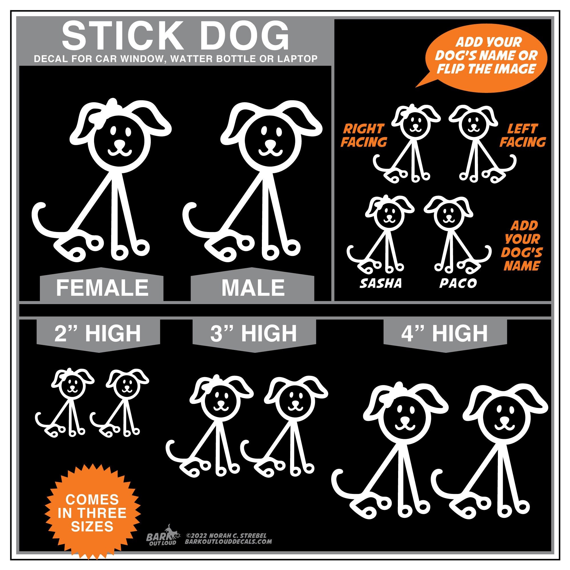 Stick Family With Dog
