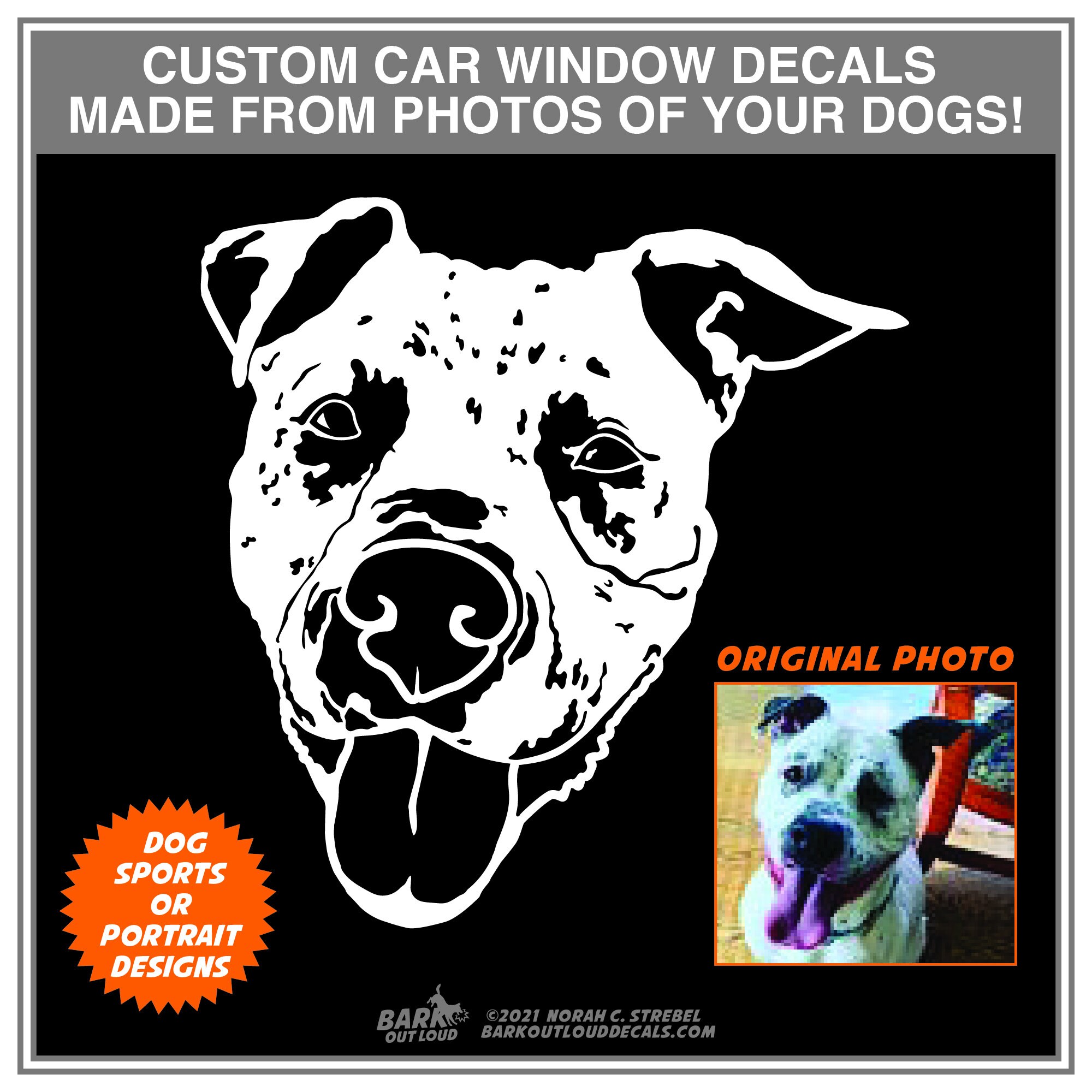 Custom Decals Made From Your Dog's Photo: Custom Dog | Etsy