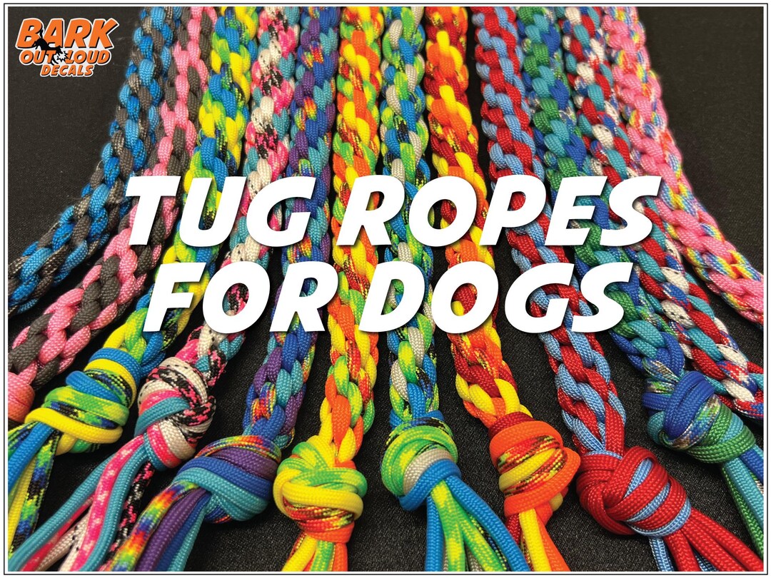 Handmade Paracord Dog Tug Ropes: 12-28+ Inches Long! APPROVED to Use in ...