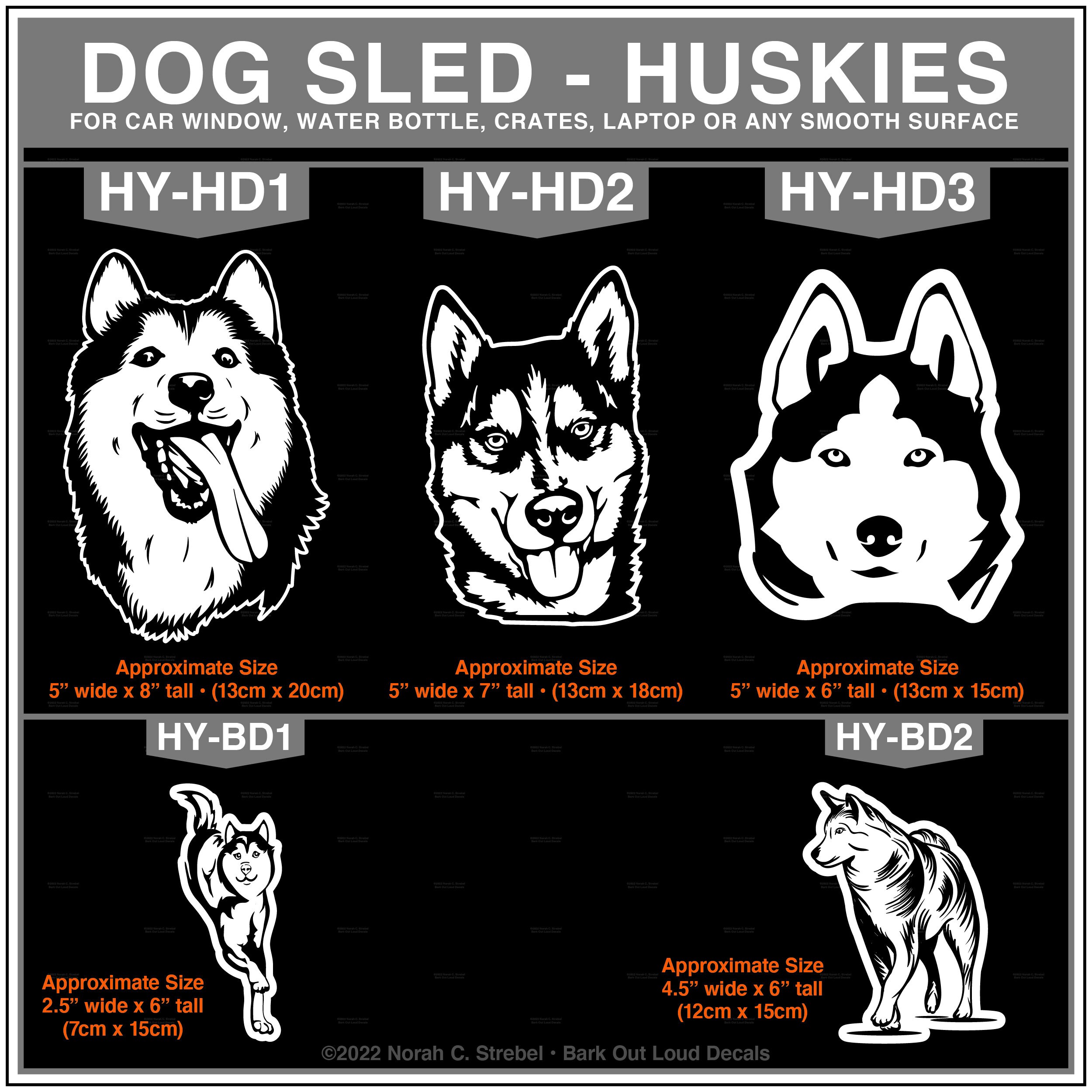 Dog Sled Decals: Musher, dog sledding, husky, sled dogs, dog snow ...
