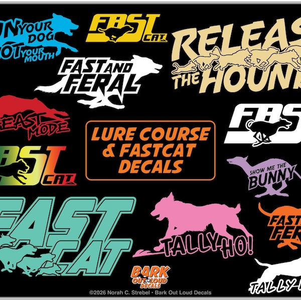 Dog Lure Coursing Decal - Etsy