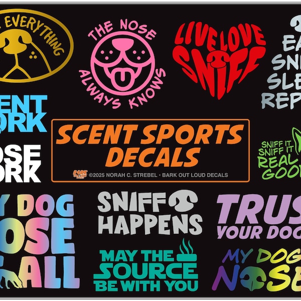Nose Work Car Decals - Etsy