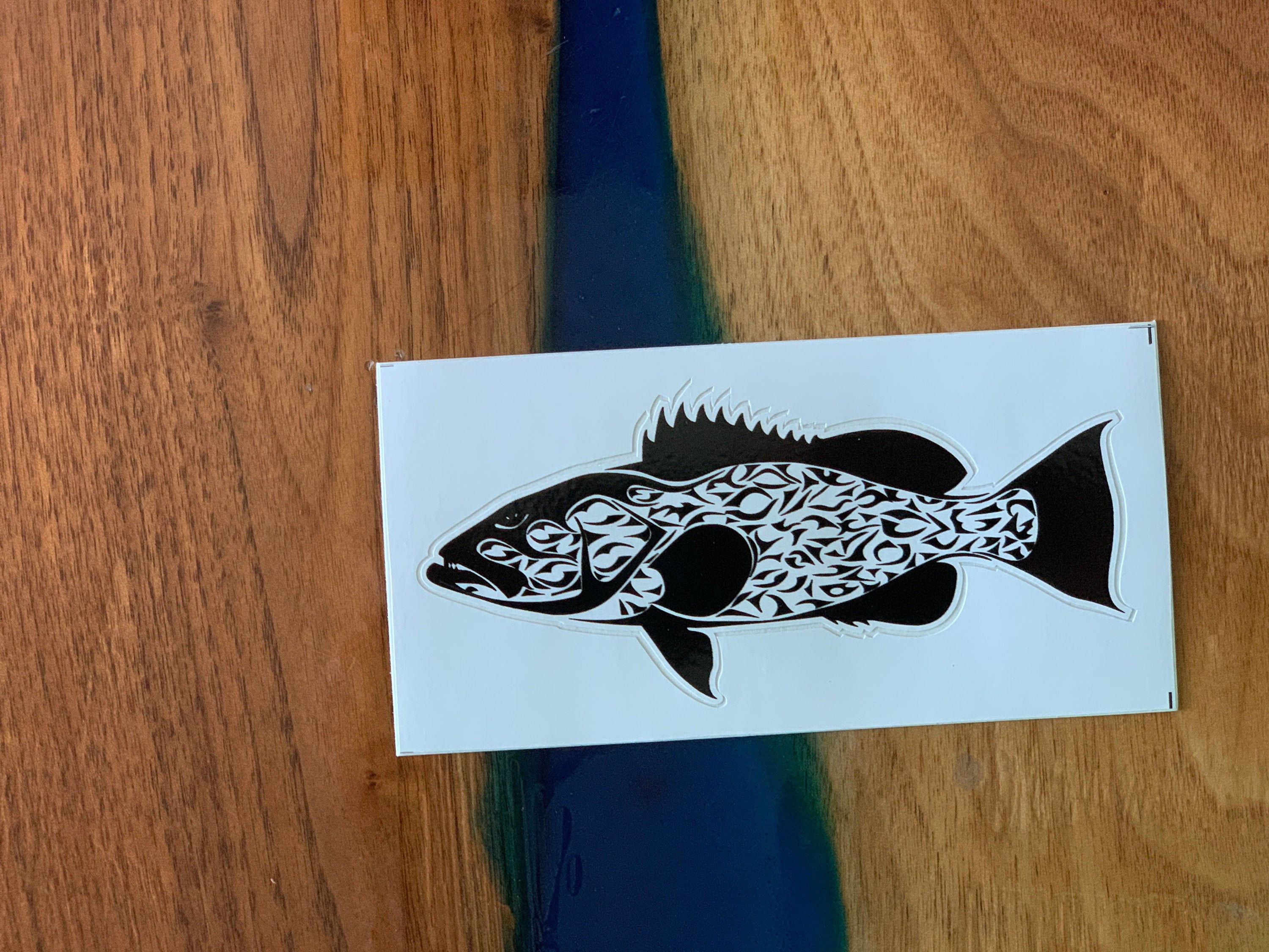 Wicked Waters Gag Grouper Sticker 5" - Etsy