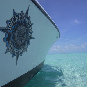 Wicked Waters Reflective Logo Decal Approximately 6" X 6" Overall - Etsy