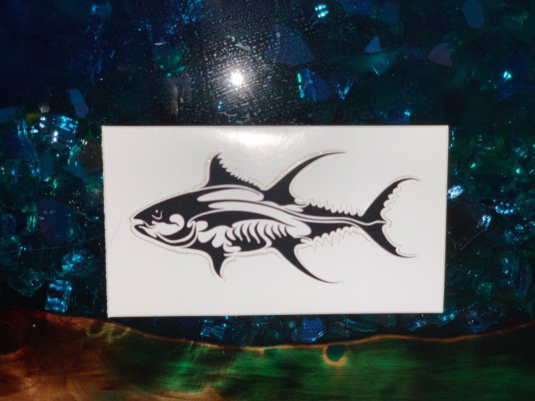 Wicked Waters Yellowfin Tuna Sticker 5" - Etsy