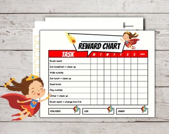 Responsibility Chore Chart for Kids Daily and Weekly Routine - Etsy