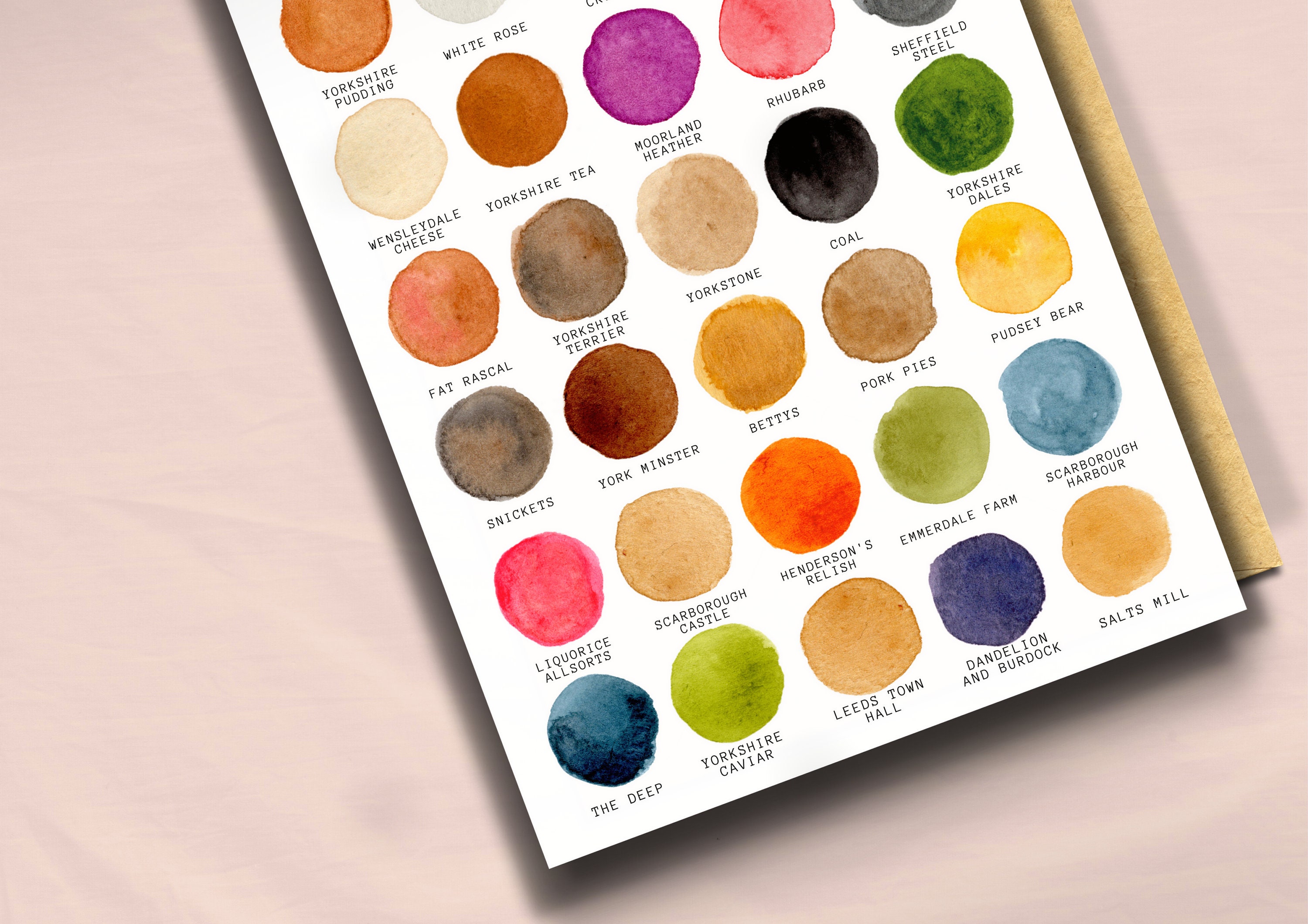 The Colours of Yorkshire Greetings Card - Etsy
