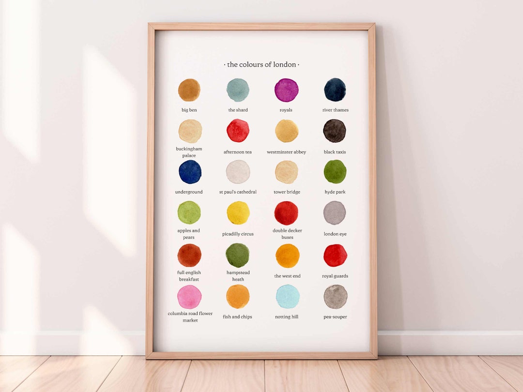 The Colours of London - Watercolour Print (series 1) - Etsy