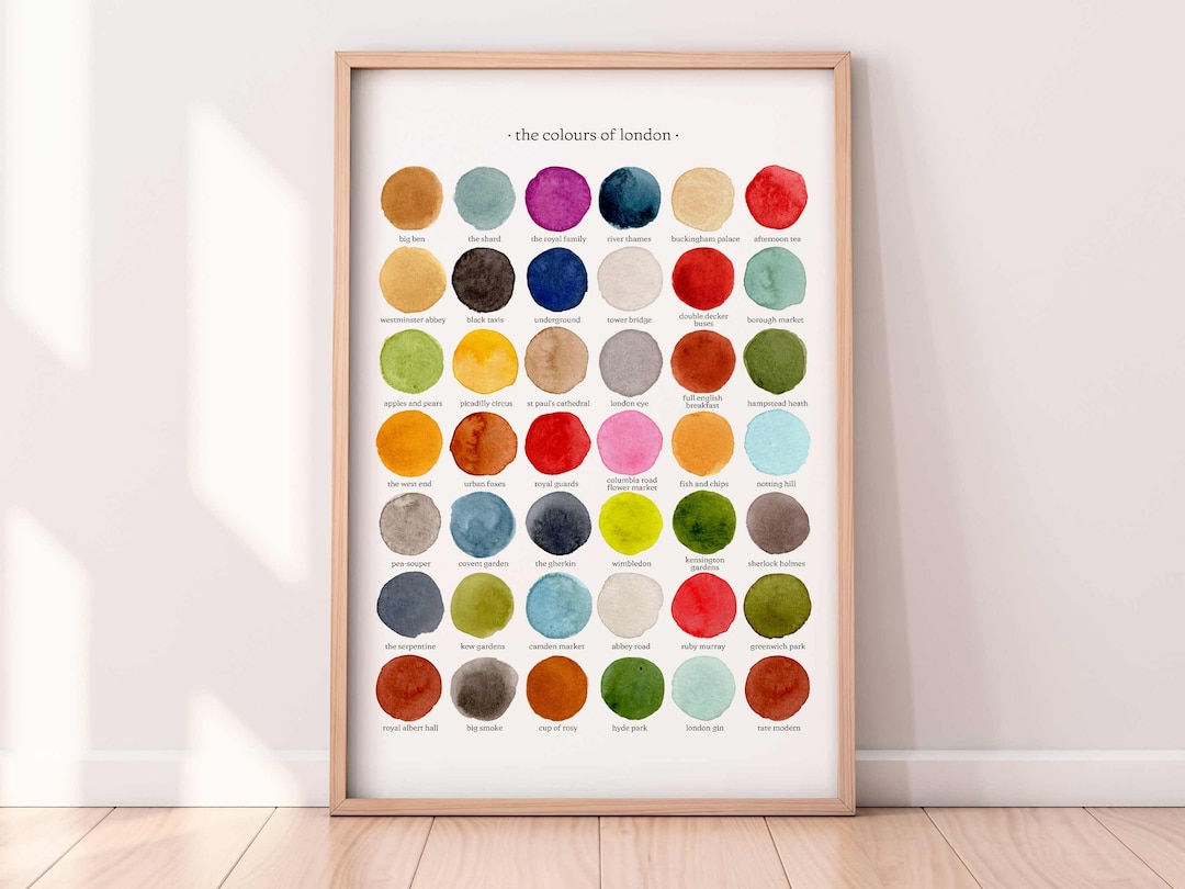 The Colours of London - Watercolour Print (series 2) - Etsy