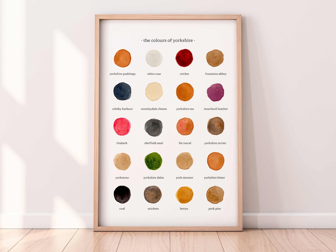 The Colours of Yorkshire - Watercolour Print (series 1) - Etsy