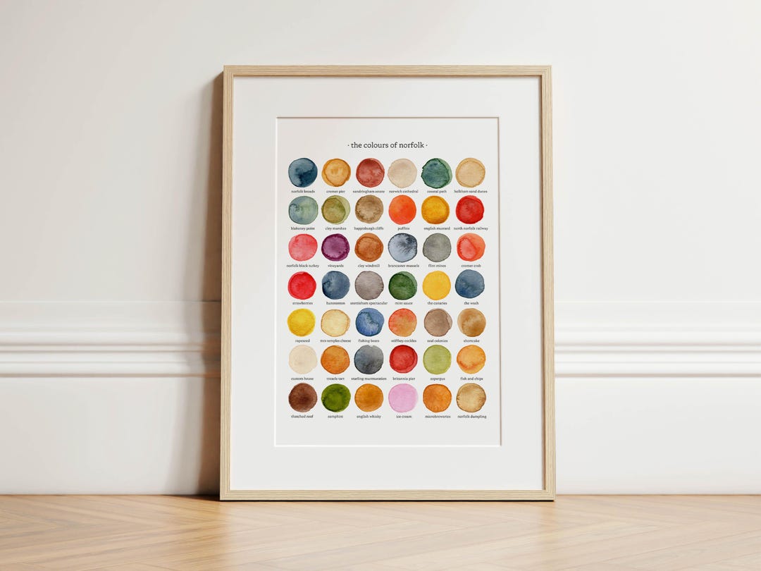 The Colours of Norfolk - Watercolour Print - Etsy