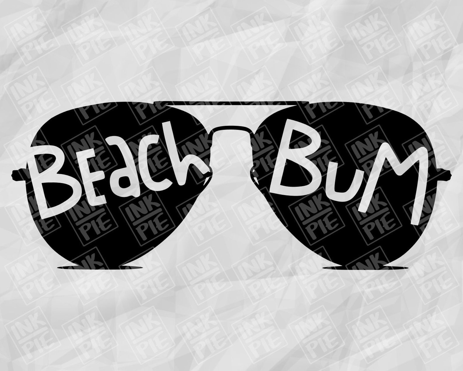 Beach Bum Svg Silhouette & Cricut SVG Design File for a - Etsy