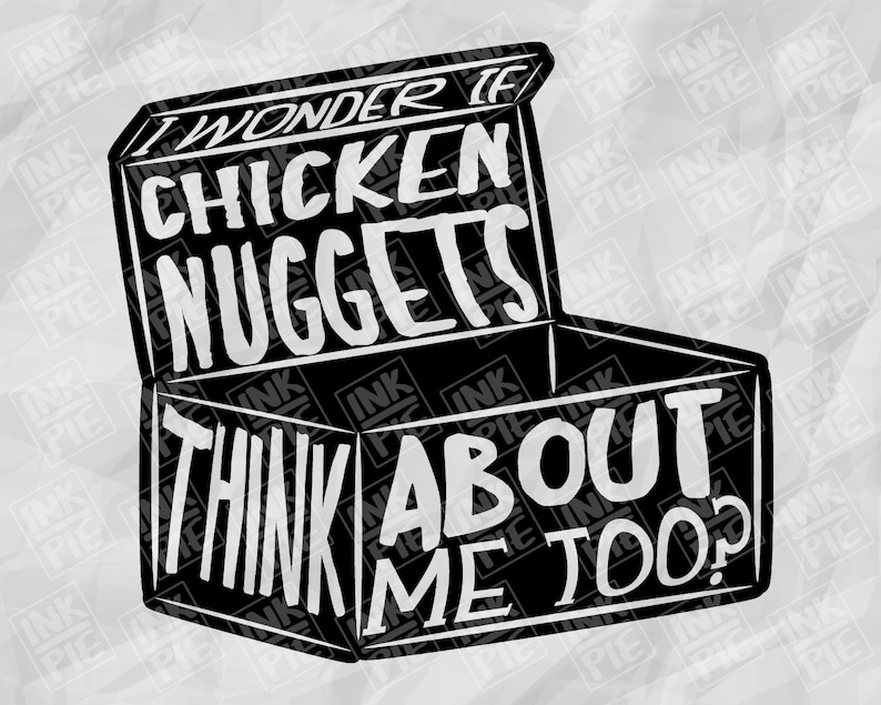 Chicken Nuggets Svg Silhouette & Cricut SVG Design File for | Etsy