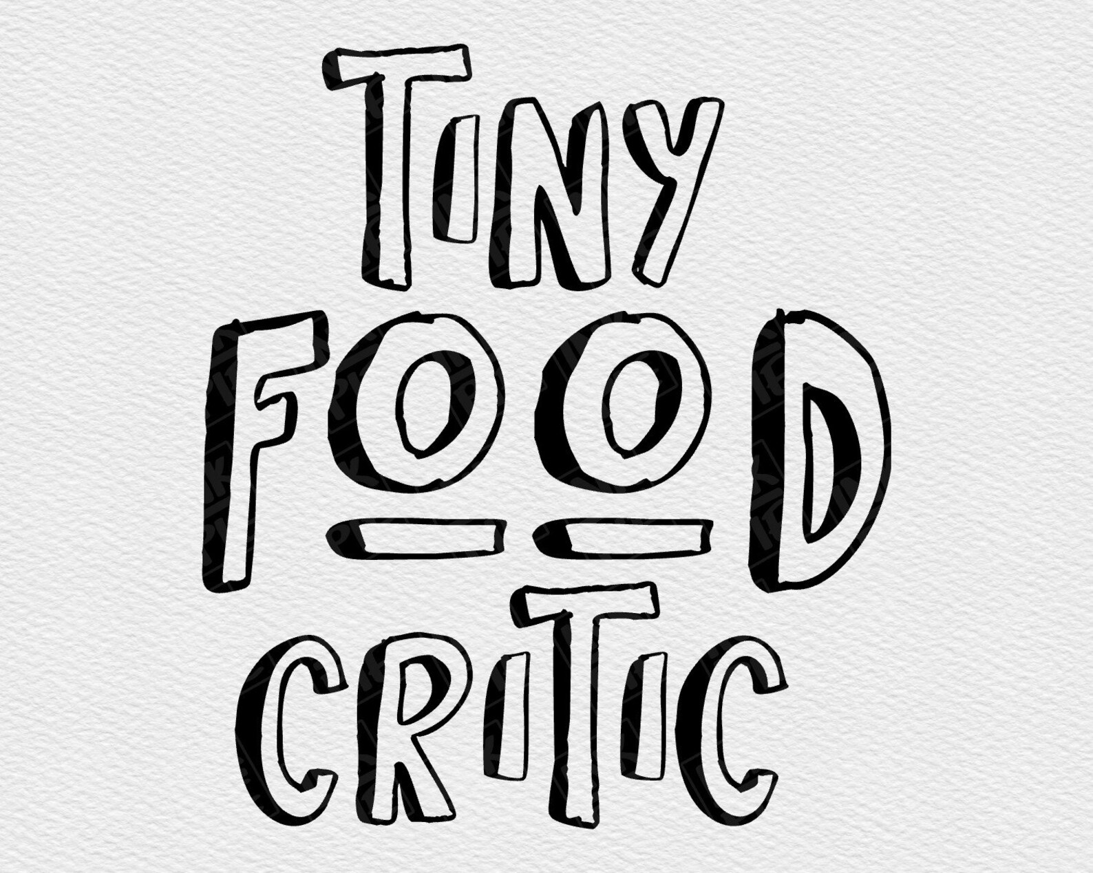 Tiny Food Critic Svg Lunch Box Decal Funny Toddler Design | Etsy