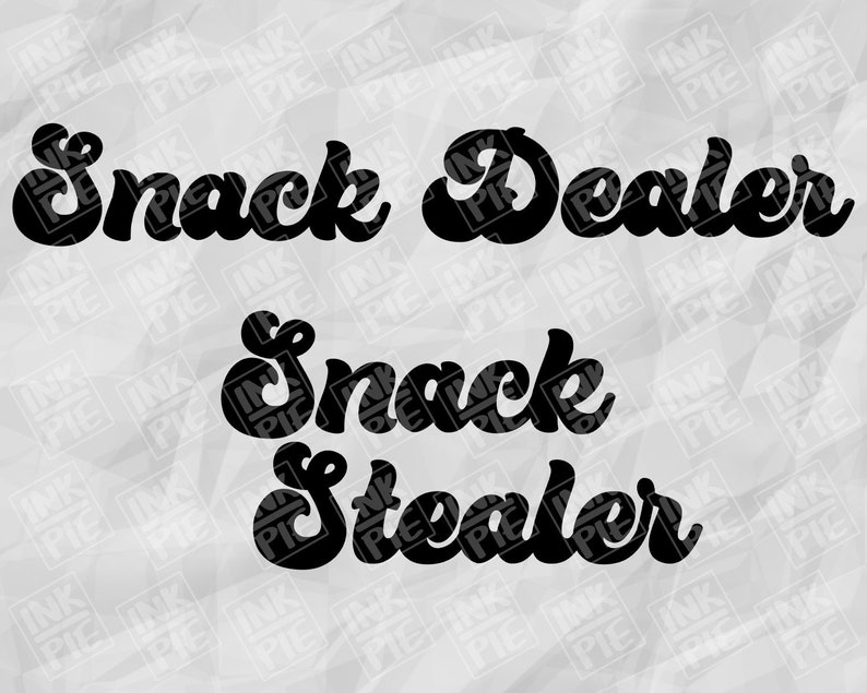 Snack Dealer Snack Stealer Svg Silhouette & Cricut SVG | Etsy