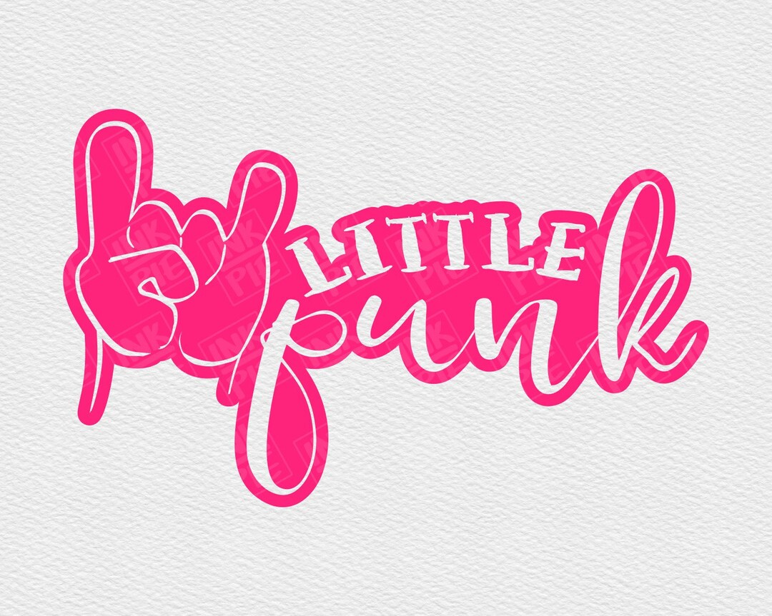 Little Punk SVG | Rock on Hand SVG | Punk Baby Clothing | Toddler Girl ...