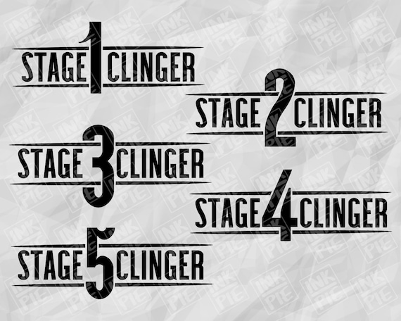 Clinger Stages Svg Bundle Silhouette & Cricut SVG Design | Etsy