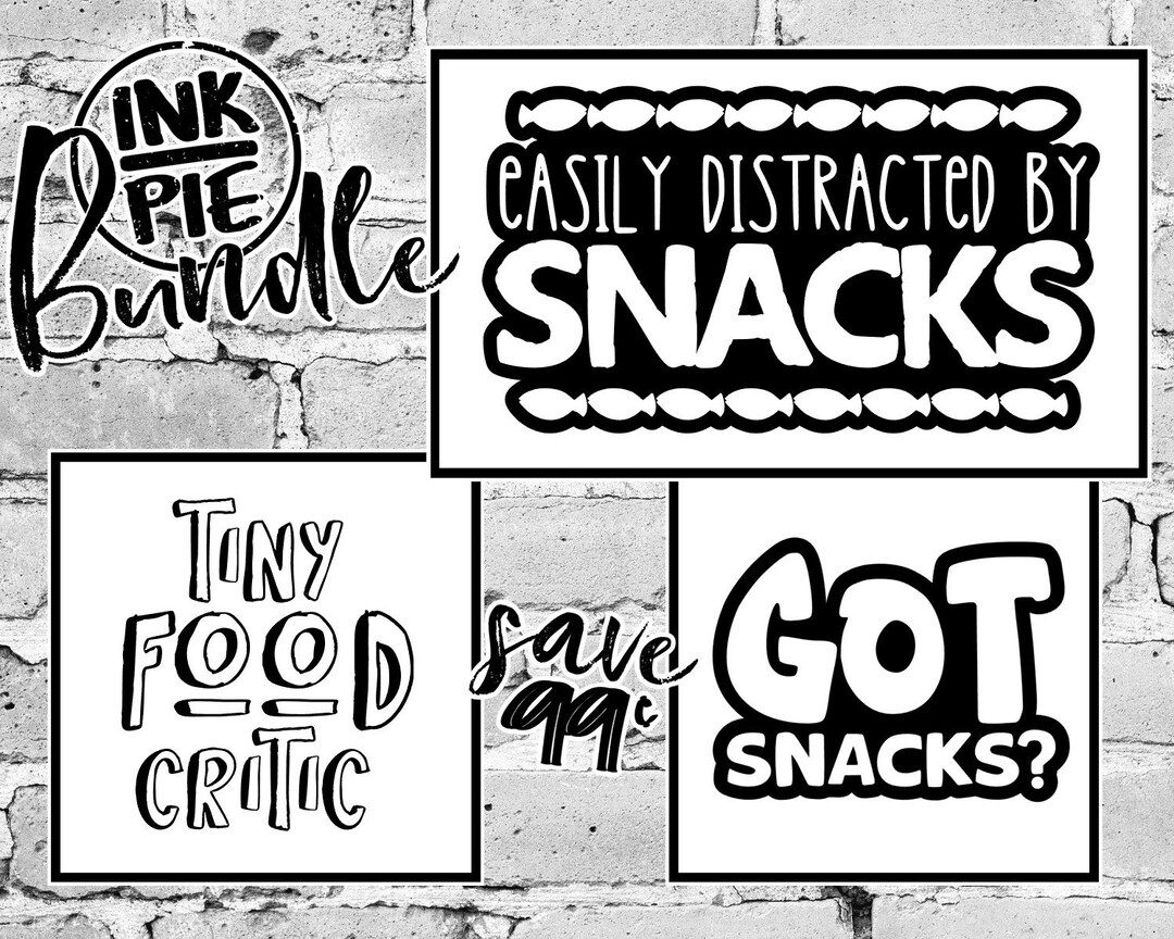 Foodie Toddler SVG Bundle | Silhouette & Cricut SVG Design File for ...