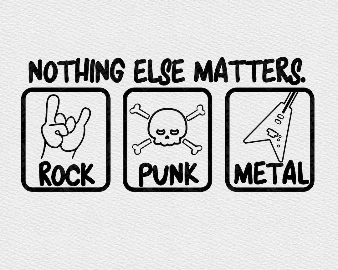 Rock Punk Metal SVG | Rock on Hand SVG | Punk Baby Clothing | Toddler ...