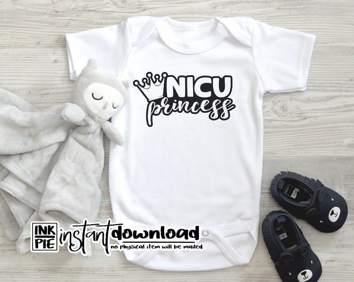 NICU Princess Svg Preemie Svg Silhouette & Cricut Svg - Etsy