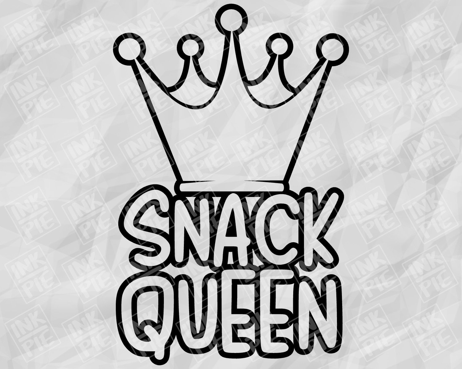 Snack Queen Svg Silhouette & Cricut SVG Design File for - Etsy