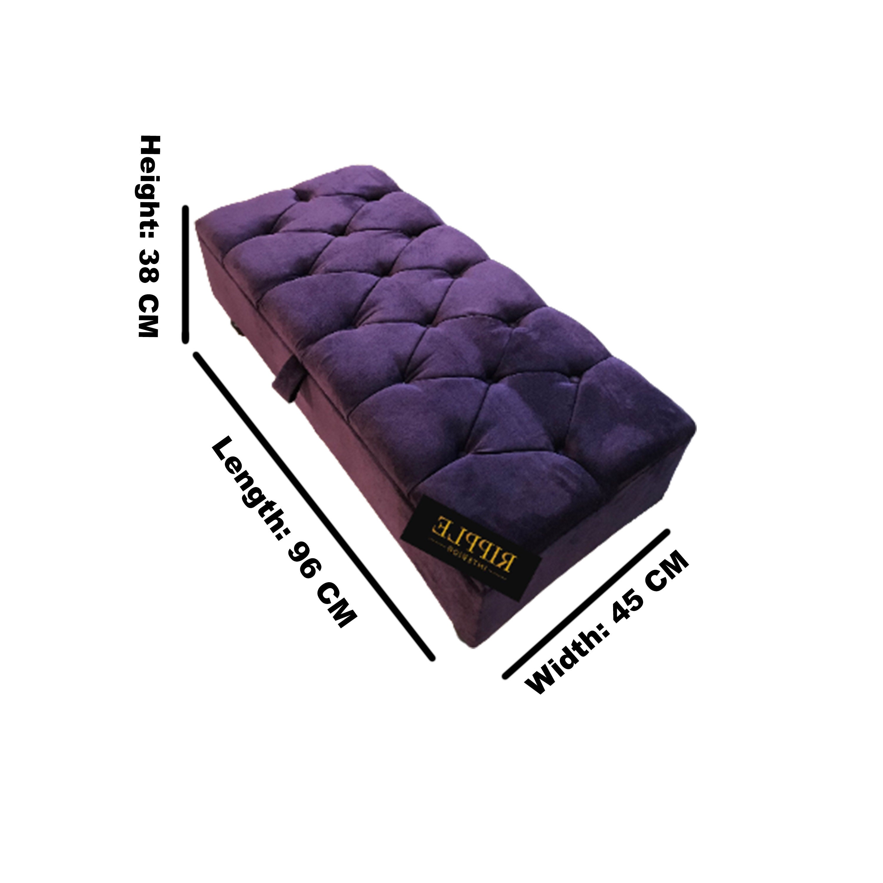 Small purple ottoman store