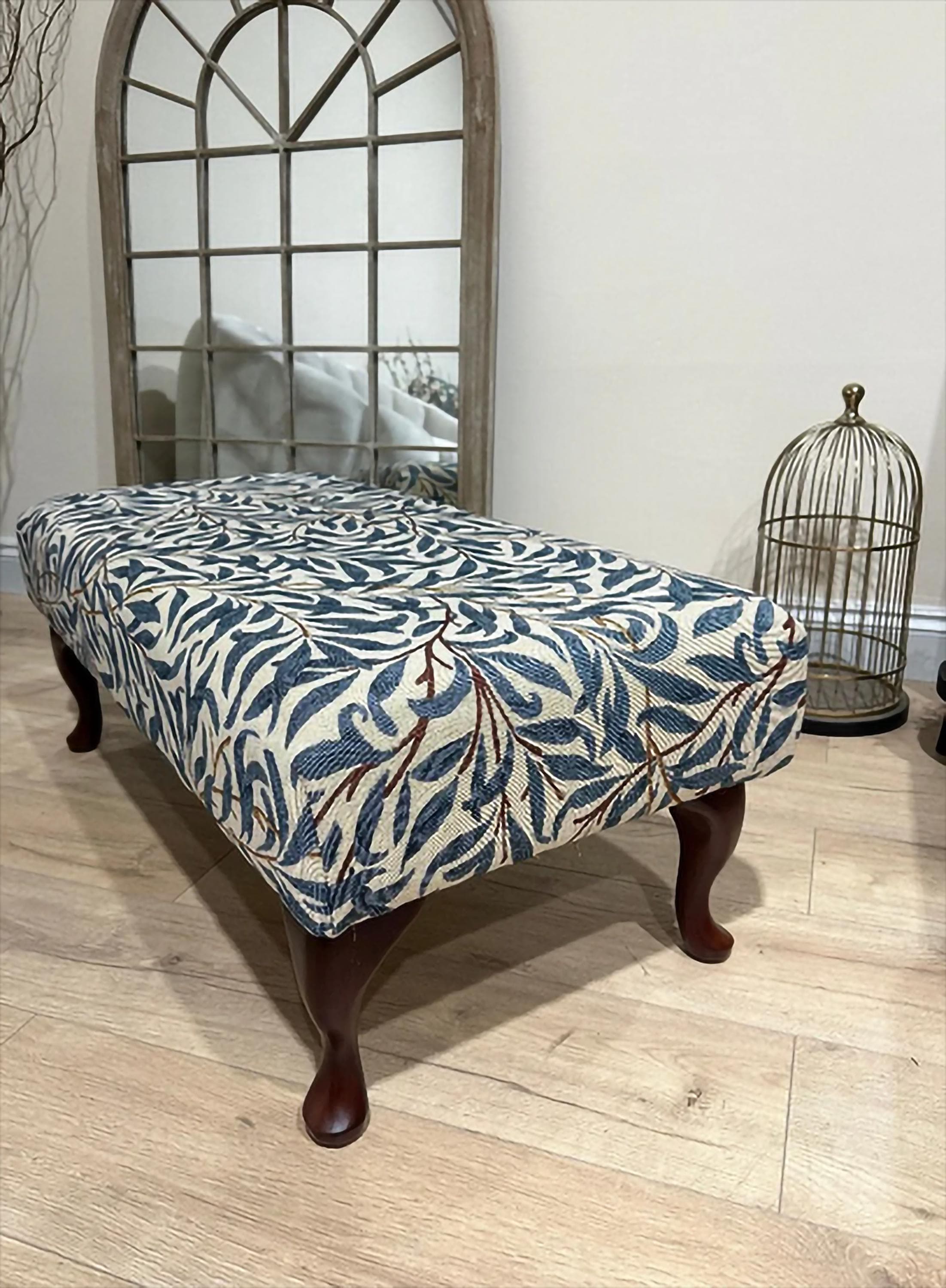 PREMIUM Will Blue Non Storage Ottoman, Foostool, Coffee Table, Footrest ...