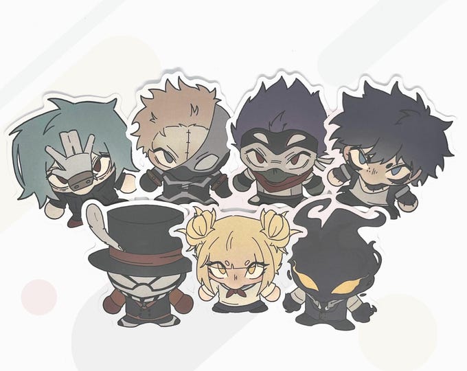 League of Villains || Stickers - Etsy