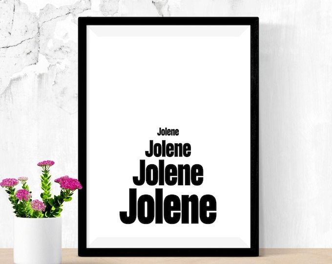 Dolly Parton 'jolene' Print Dolly Parton Poster Pink & Red Print Dolly ...